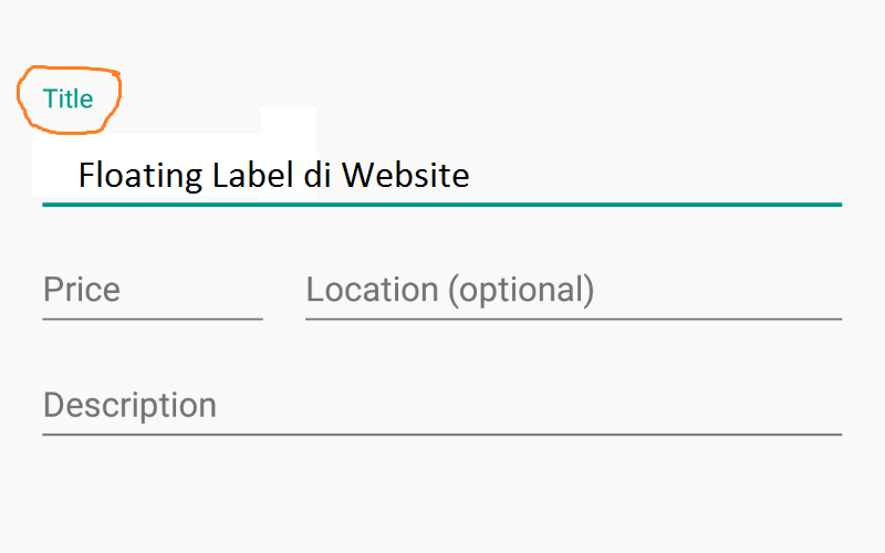 Cara Membuat Floating Label Dengan Javascript